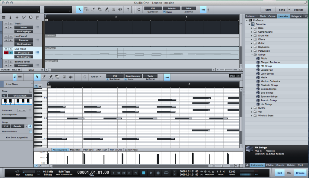 Erste Schritte mit Presonus Studio One Free – herrdorok.de